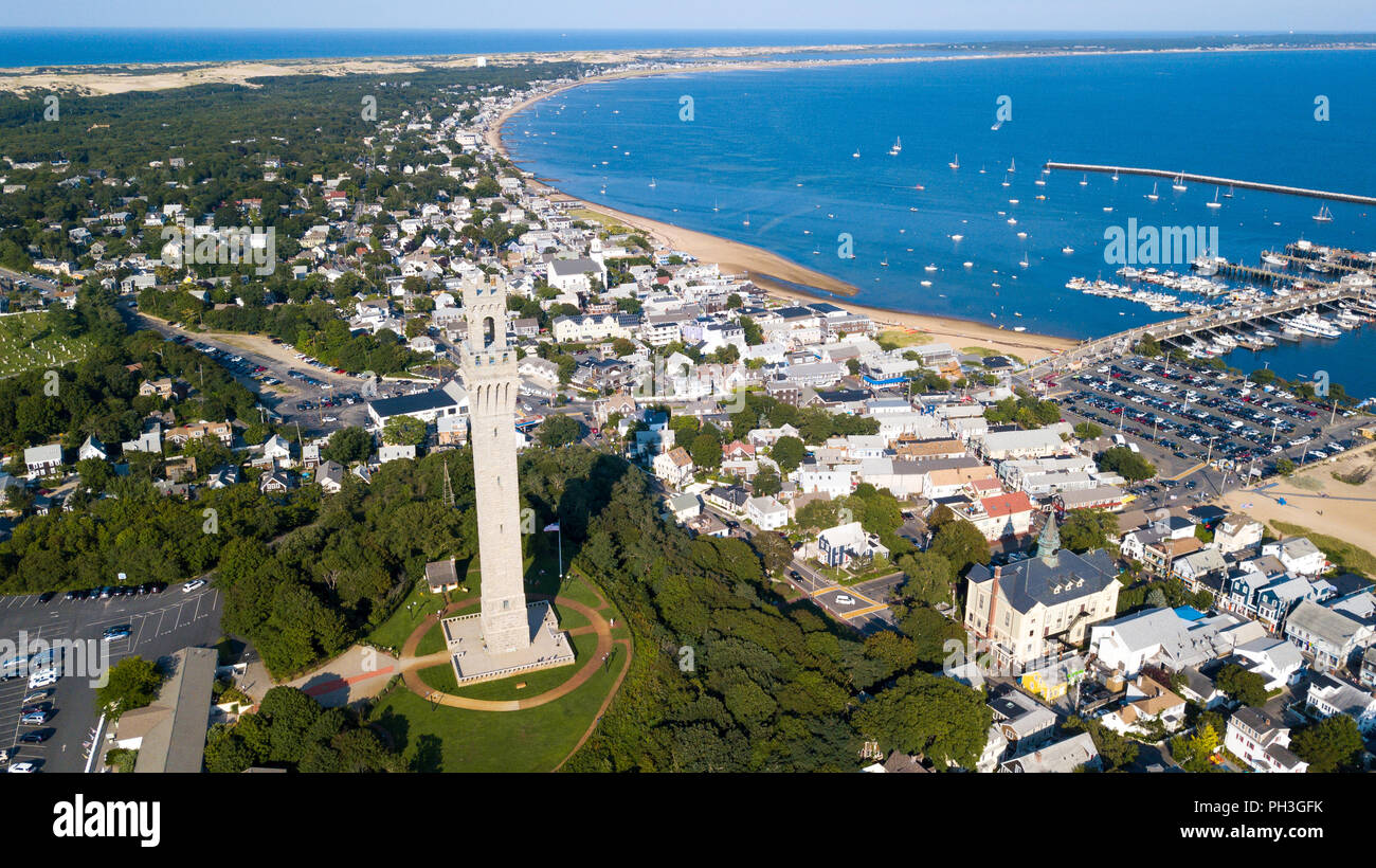 Pilgrim monument tower provincetown cape hi-res stock photography and ...
