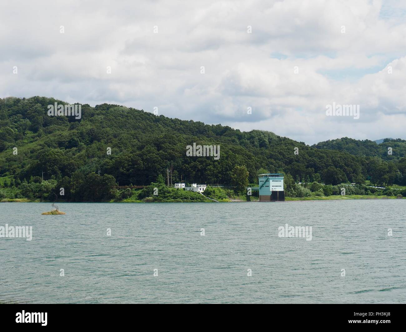 The Morning and Mountain of Daecheong Lake in Cheongju ,korea Stock ...