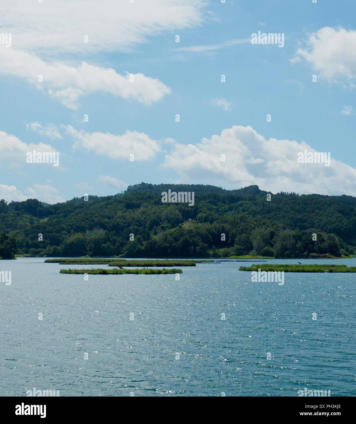 The Morning and Mountain of Daecheong Lake in Cheongju ,korea Stock ...