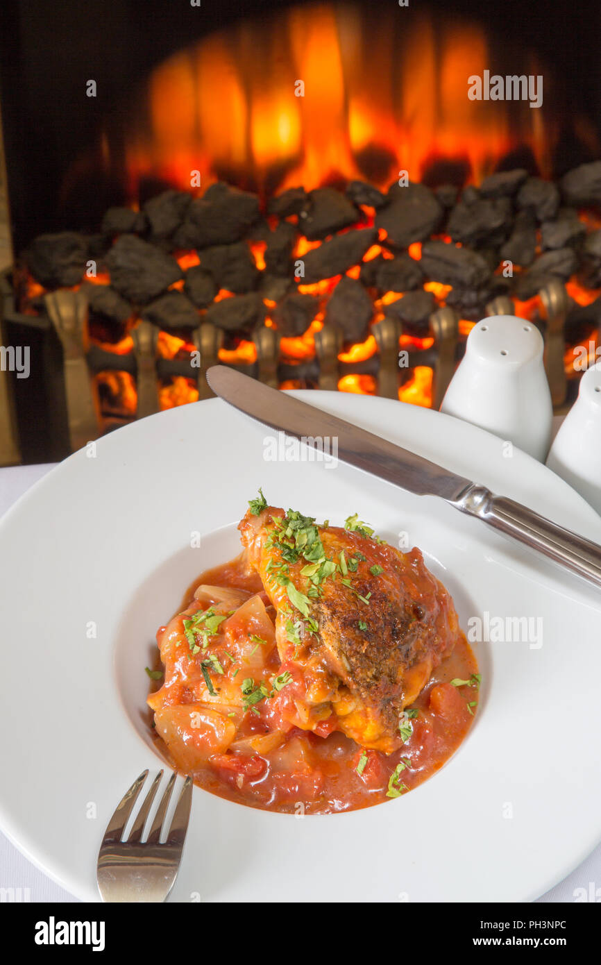 Napoleonic dish of Chicken Marengo Stock Photo - Alamy