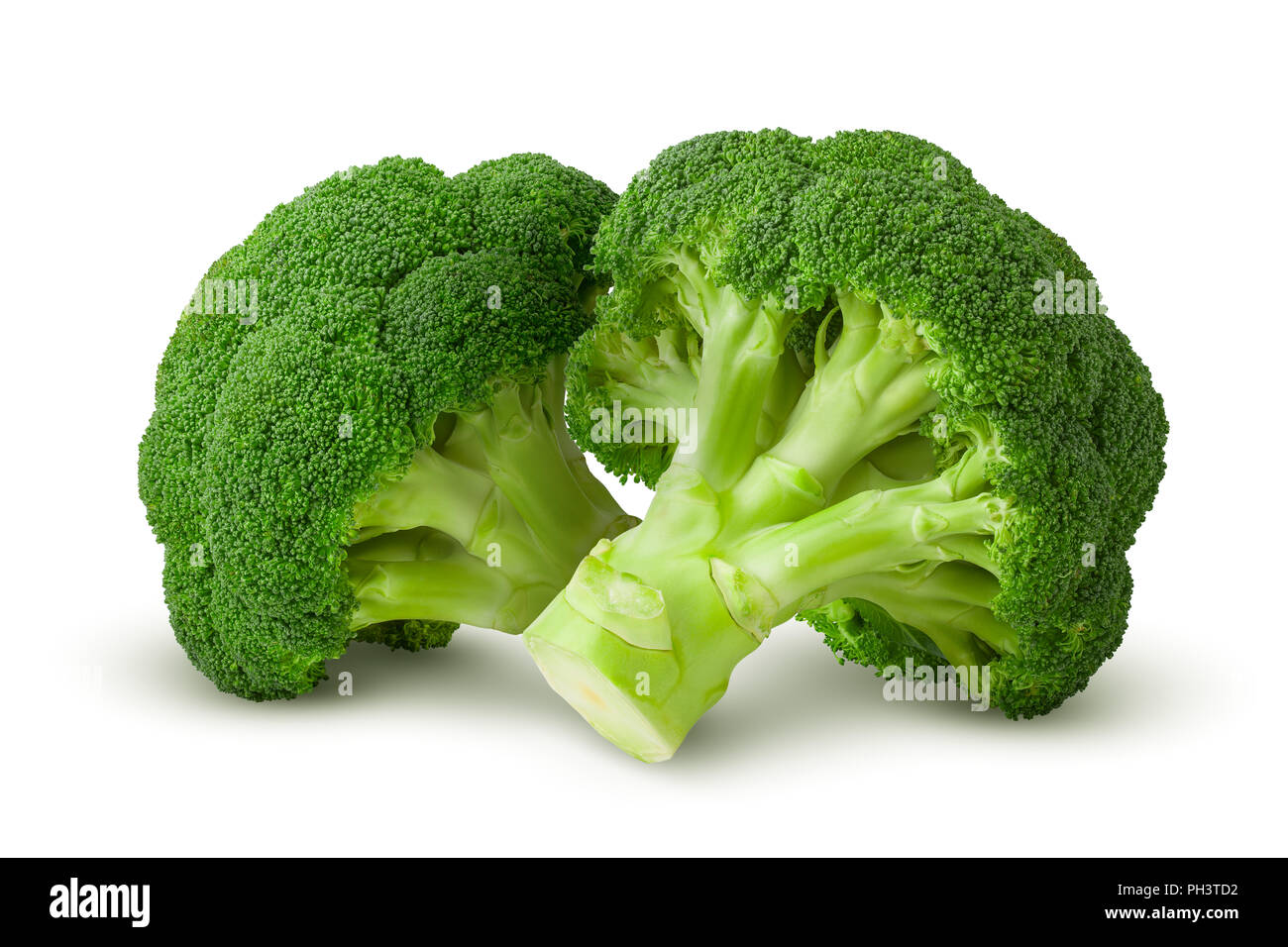 broccoli, isolated on white background, clipping path, full depth of ...