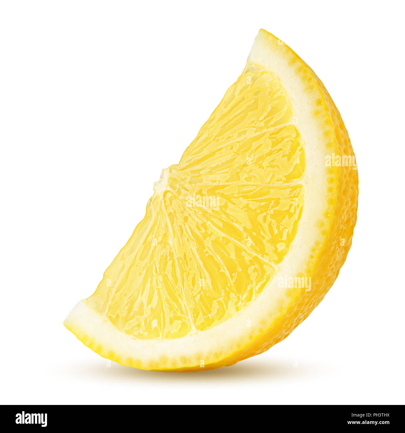 lemon slice, clipping path, isolated on white background full depth of ...