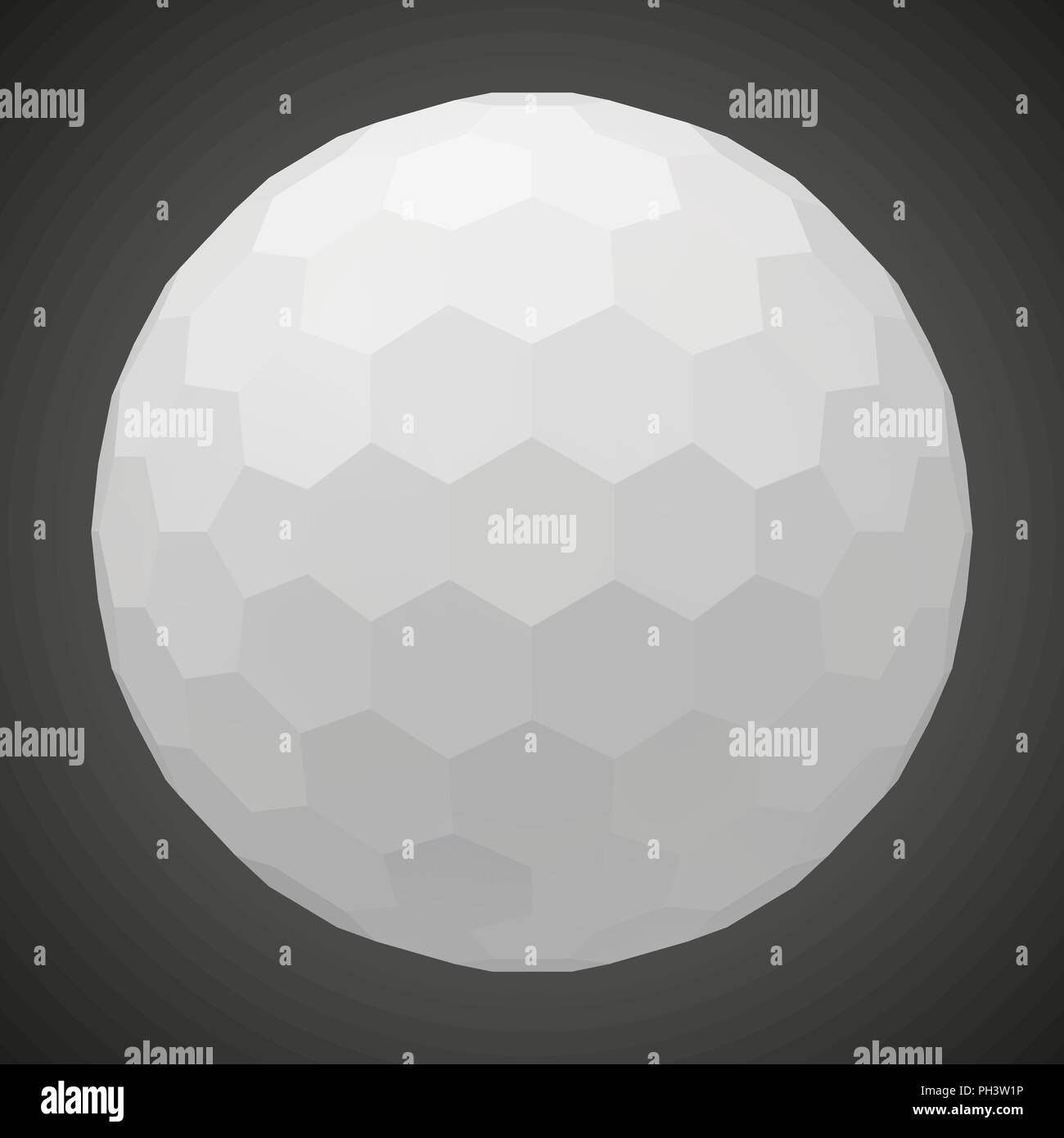 small hexagons forming a sphere. 3d style vector illustration Stock ...