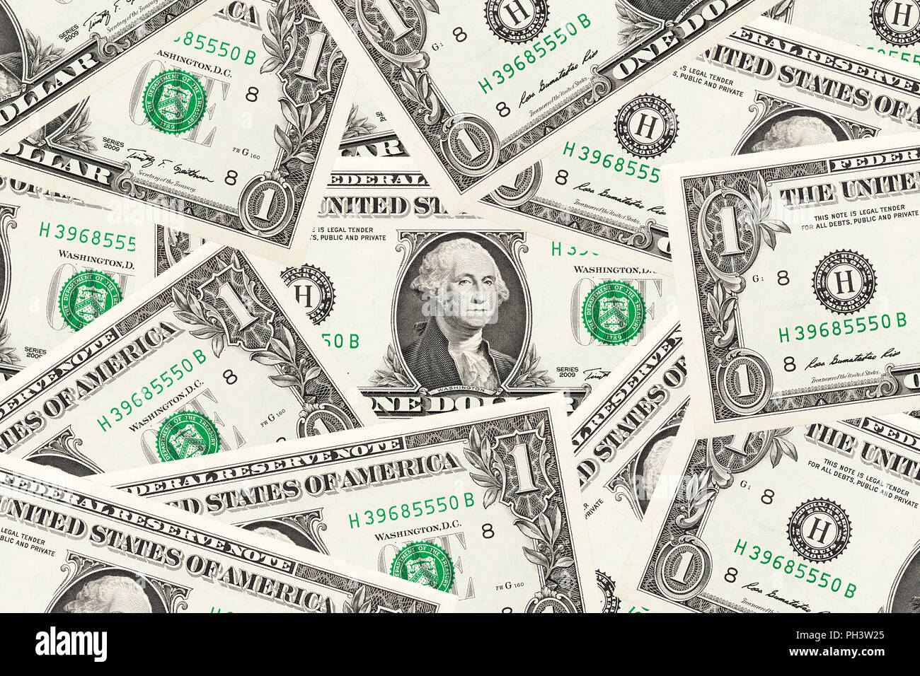 one dollar banknote, close-up, background Stock Photo - Alamy