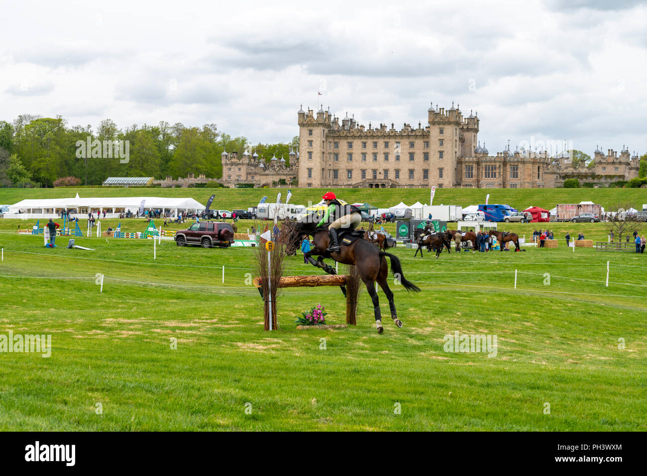 Floors Castle Horse Trials, Kelso, Scottish Borders, 2018 Stock Photo ...