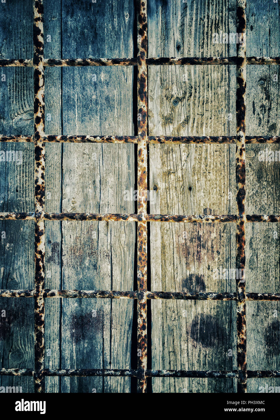 Barred window with shutters hi-res stock photography and images - Alamy