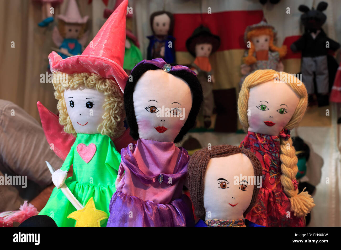 Traditional rag dolls photographed with end of day natural light Stock ...