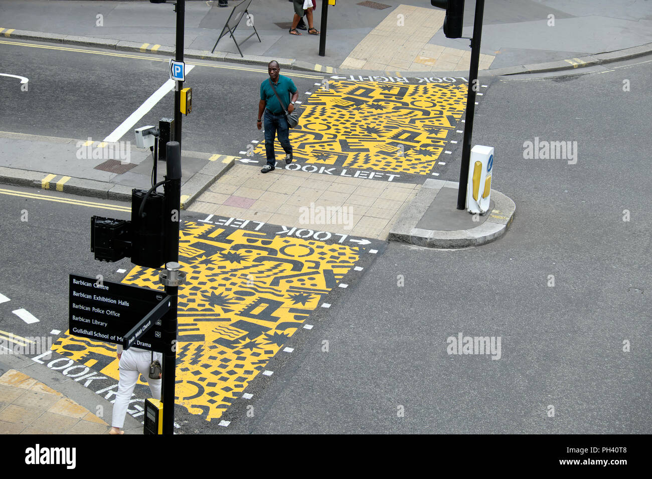 "Colourful Crossings" pop art installation zebra crossing near Beech ...