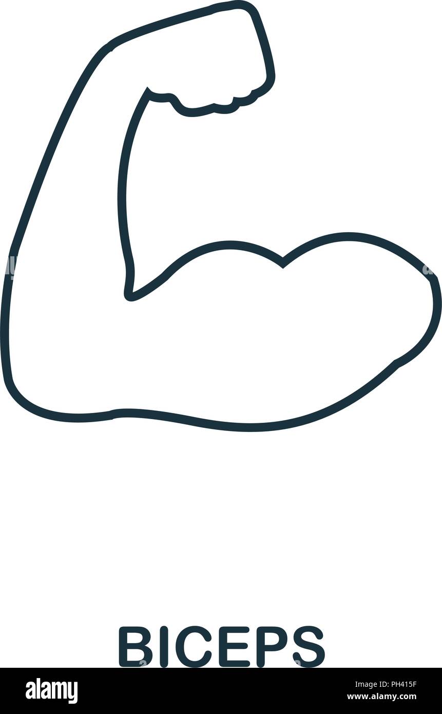 Biceps icon hi-res stock photography and images - Alamy