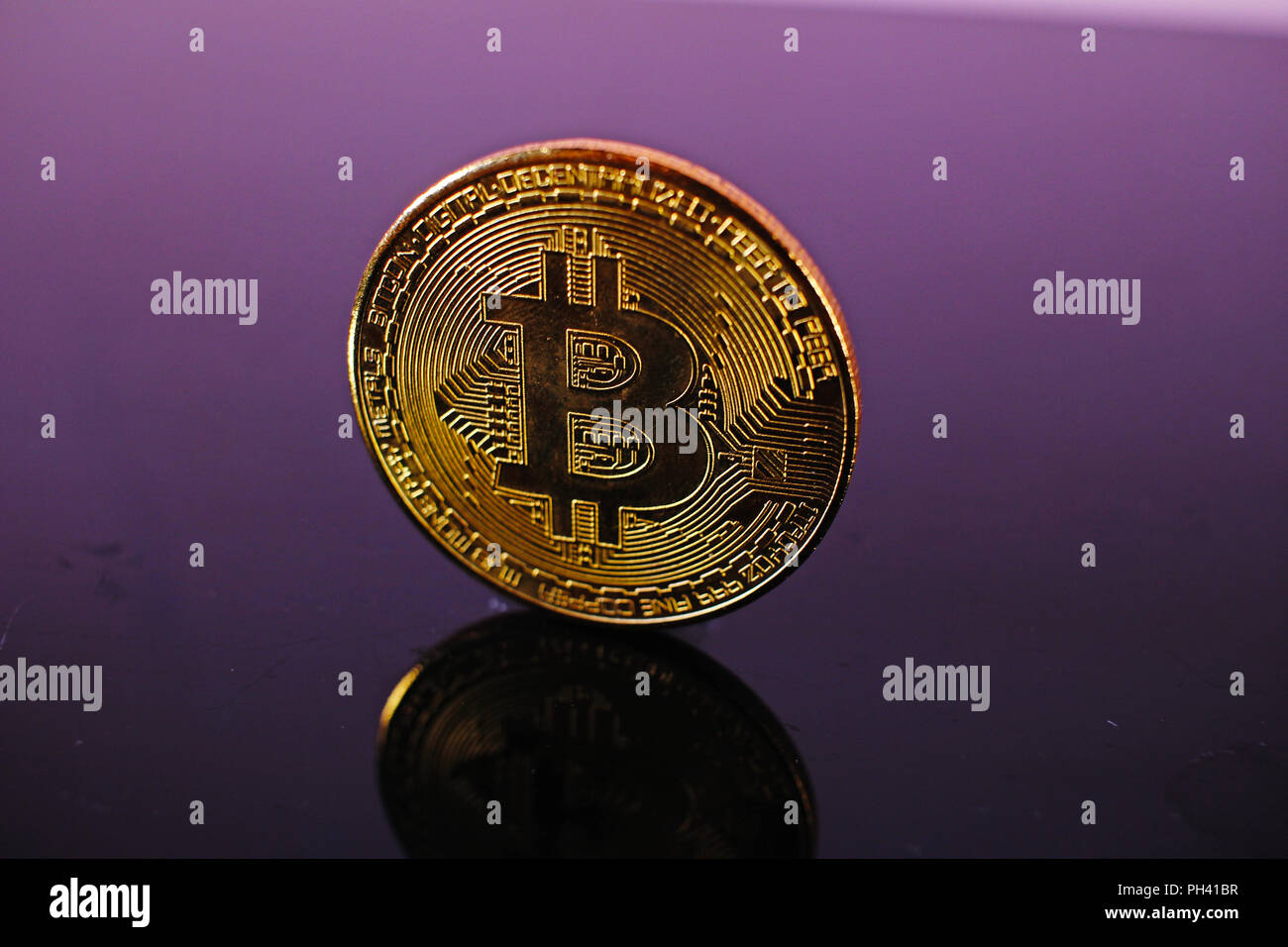 Bitcoin currency crypto money Stock Photo - Alamy