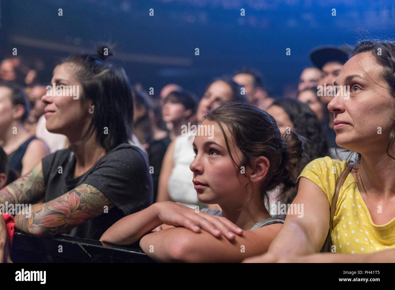 Canada,Quebec,Montreal, Montreal jazz festival, young music fans ...