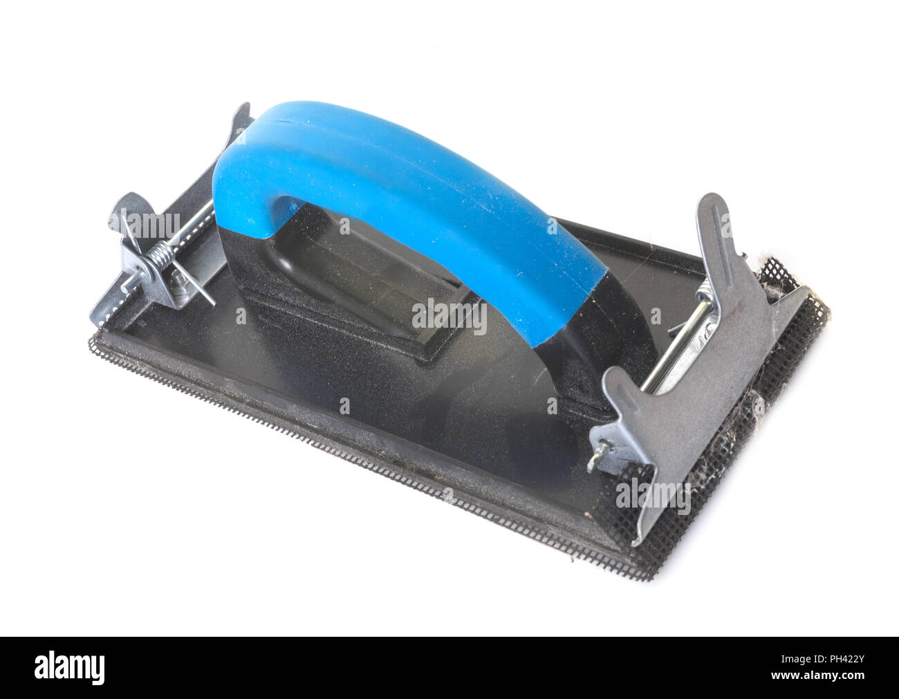 hand sander in front of white background Stock Photo - Alamy