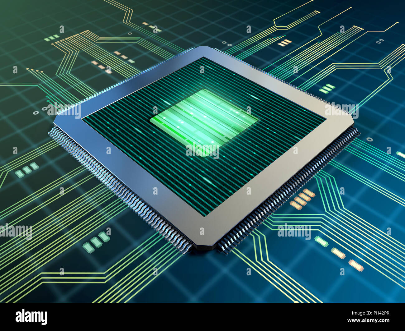 Cpu 3d rendering hi-res stock photography and images - Alamy