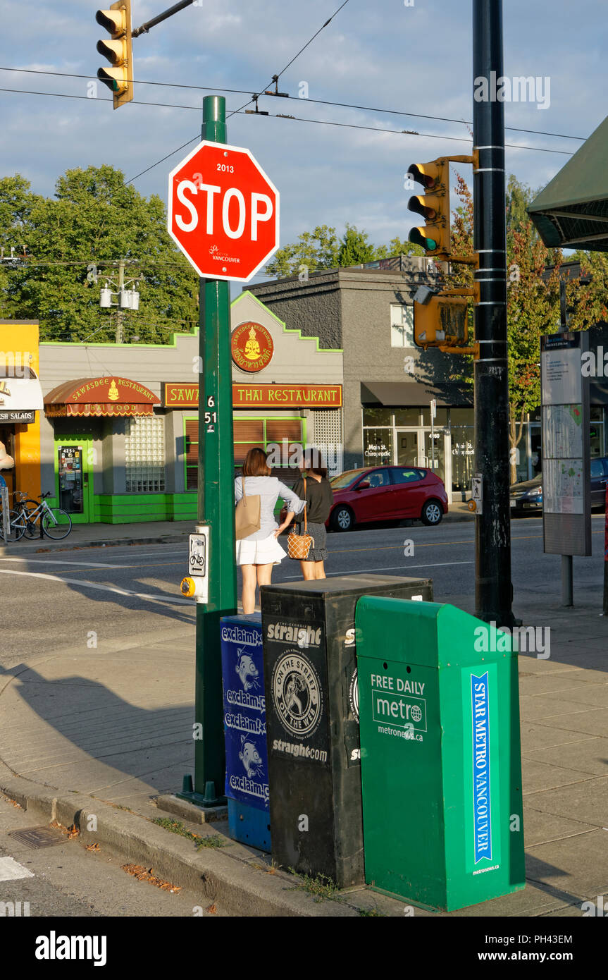 Pedestrians waiting cross street in hi-res stock photography and images ...