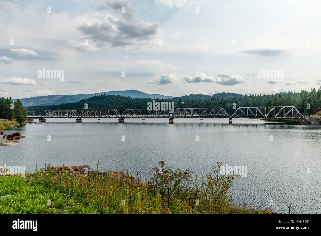 Beautiful landscape old railroad bridge hi-res stock photography and ...
