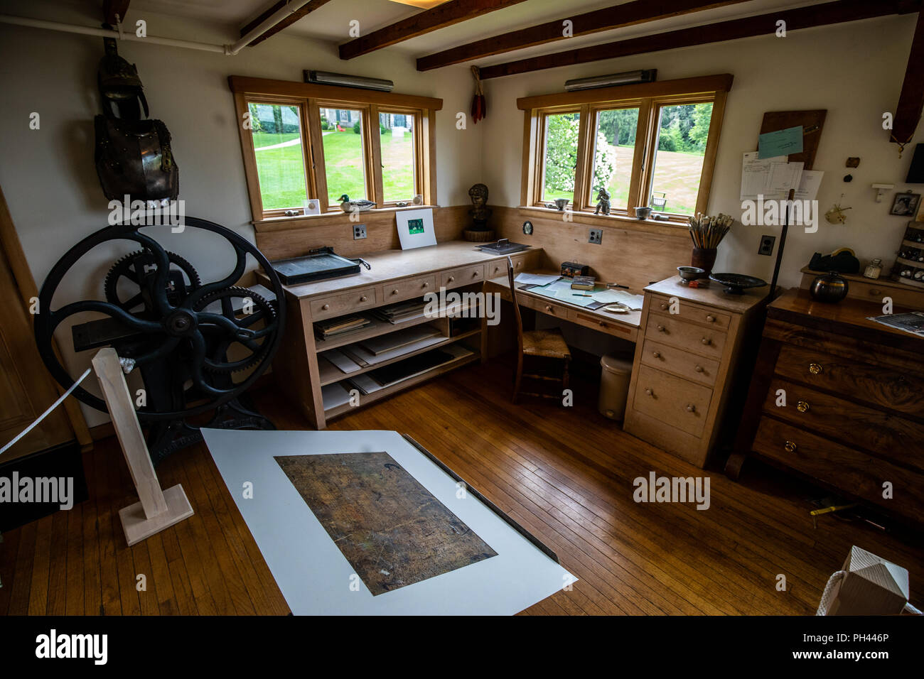 Norman Rockwell's studio, Norman Rockwell Museum, Stockbridge ...