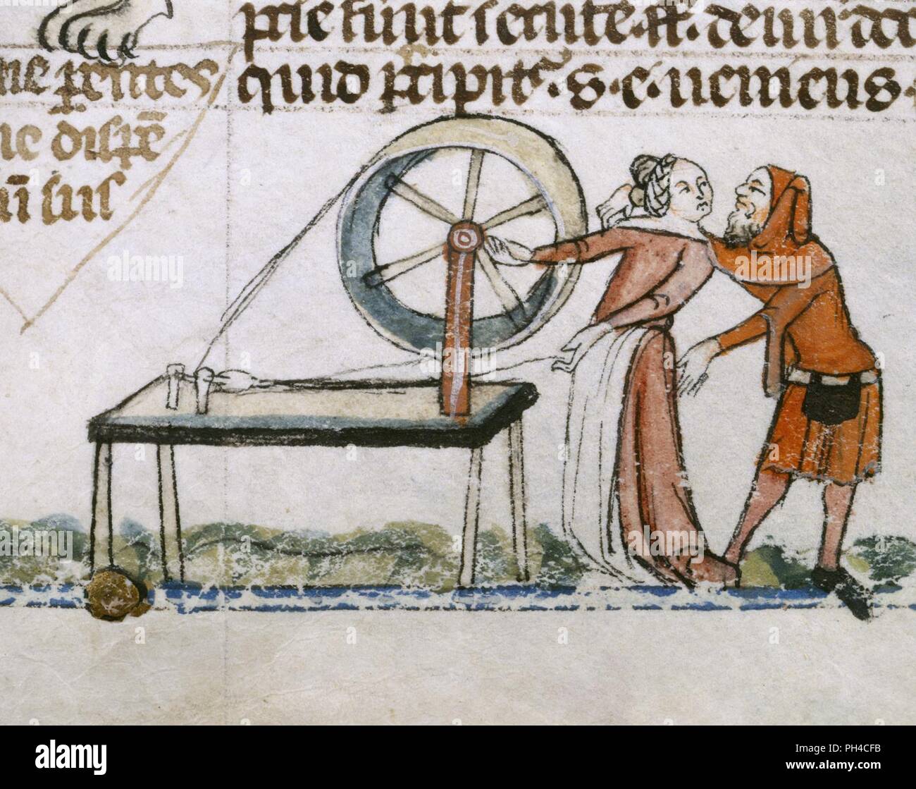 Smithfield Decretals [Decretals of Gregory IX] - 'An amorous encounter ...