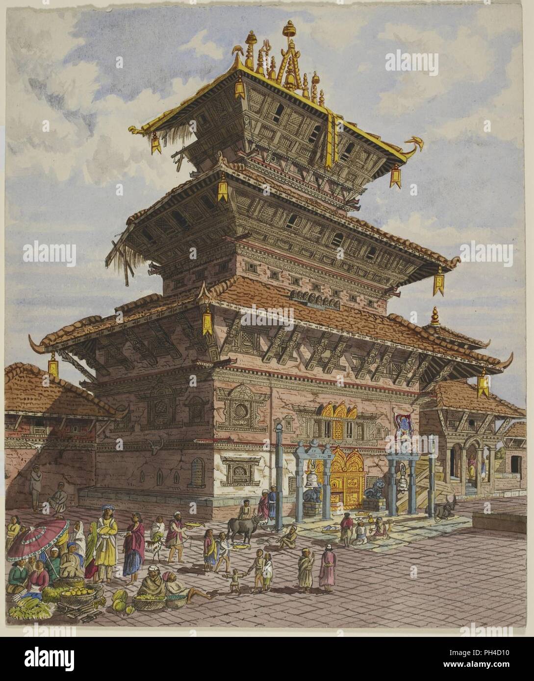 Bhairava temple hi-res stock photography and images - Alamy