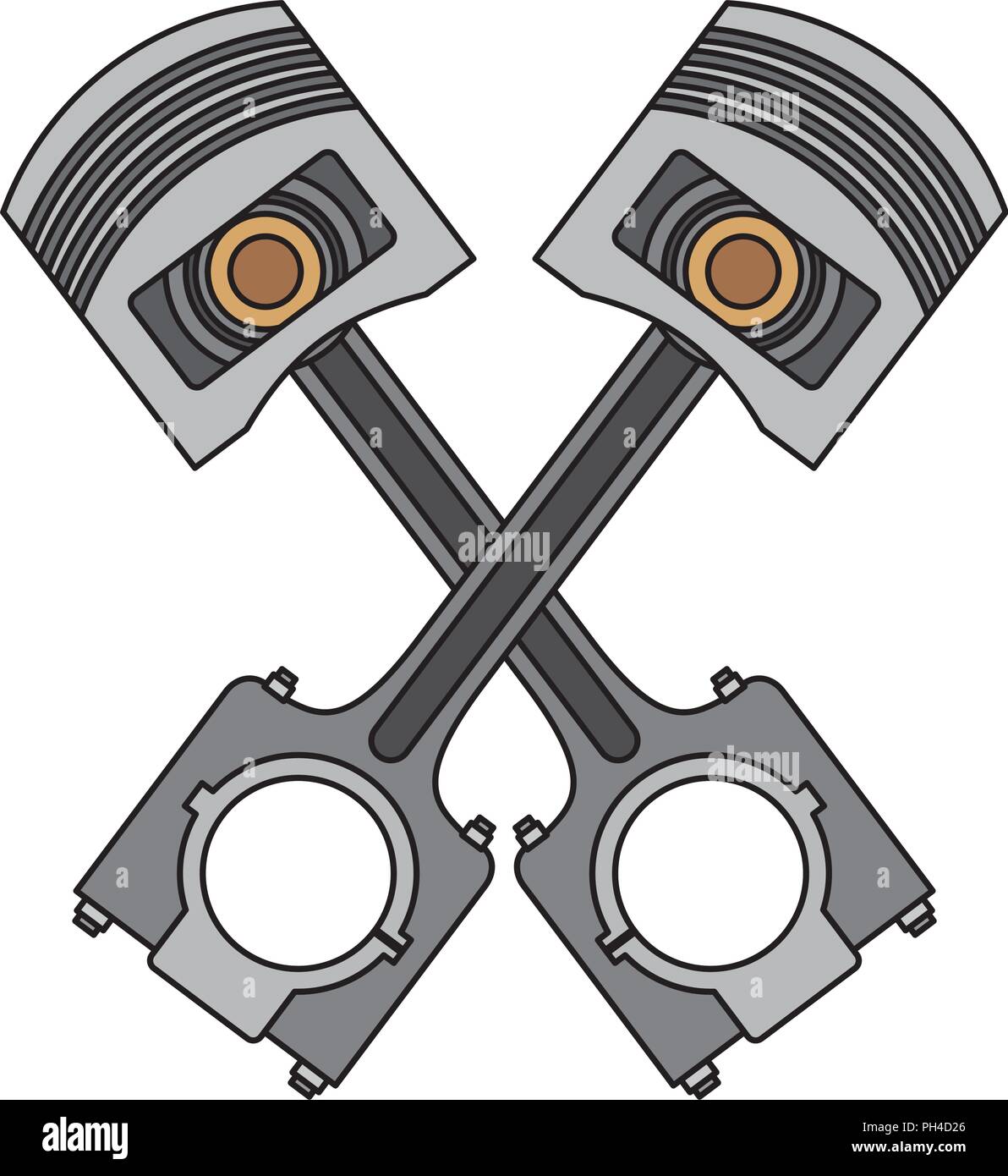 Crossed Pistons Stock Photos & Crossed Pistons Stock Images - Alamy