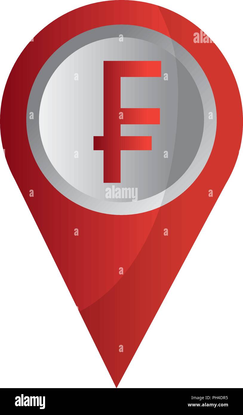 pin pointer location with symbol crypto money Stock Vector Image & Art ...