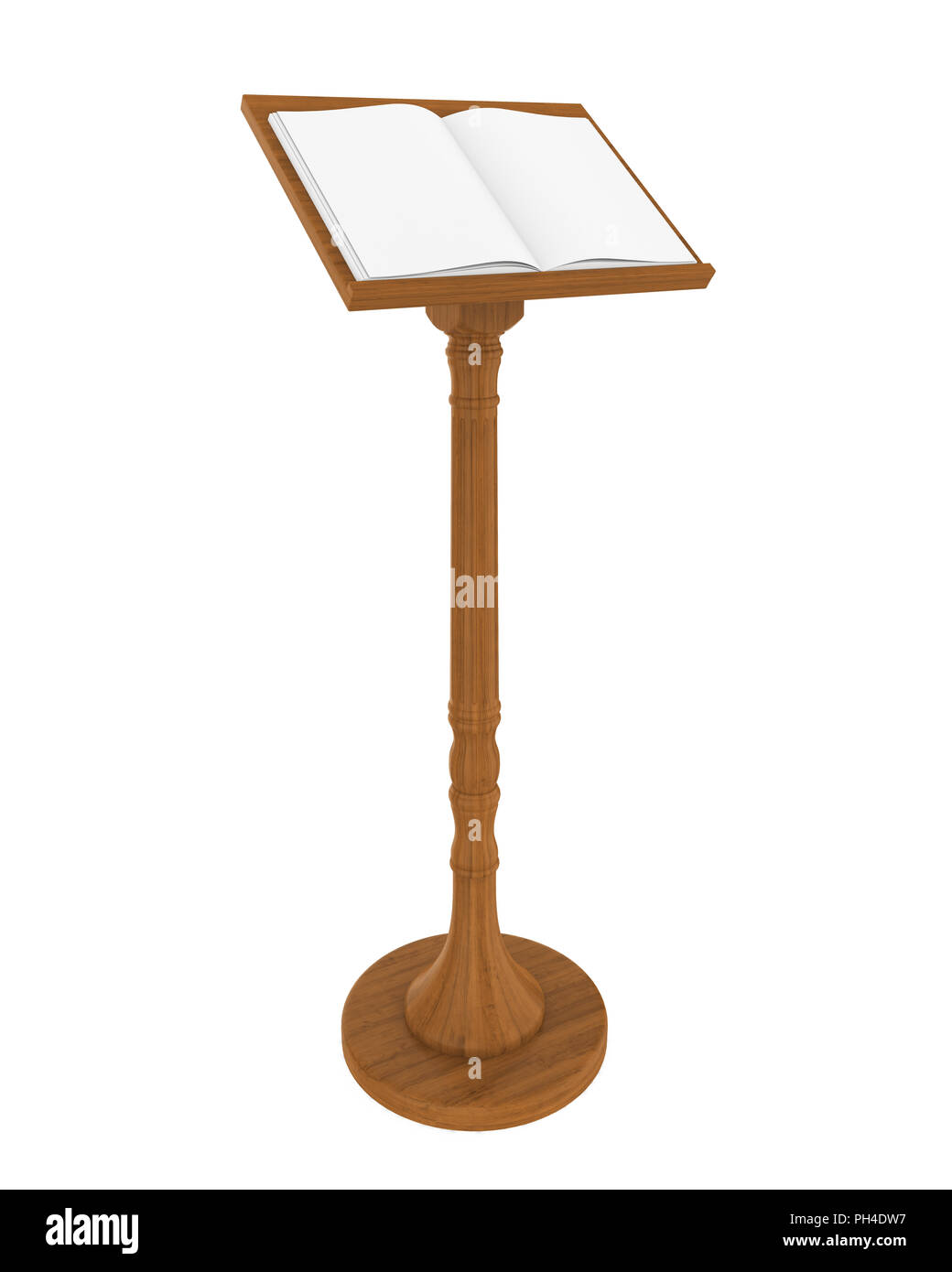 Wooden Music Stand Isolated Stock Photo - Alamy