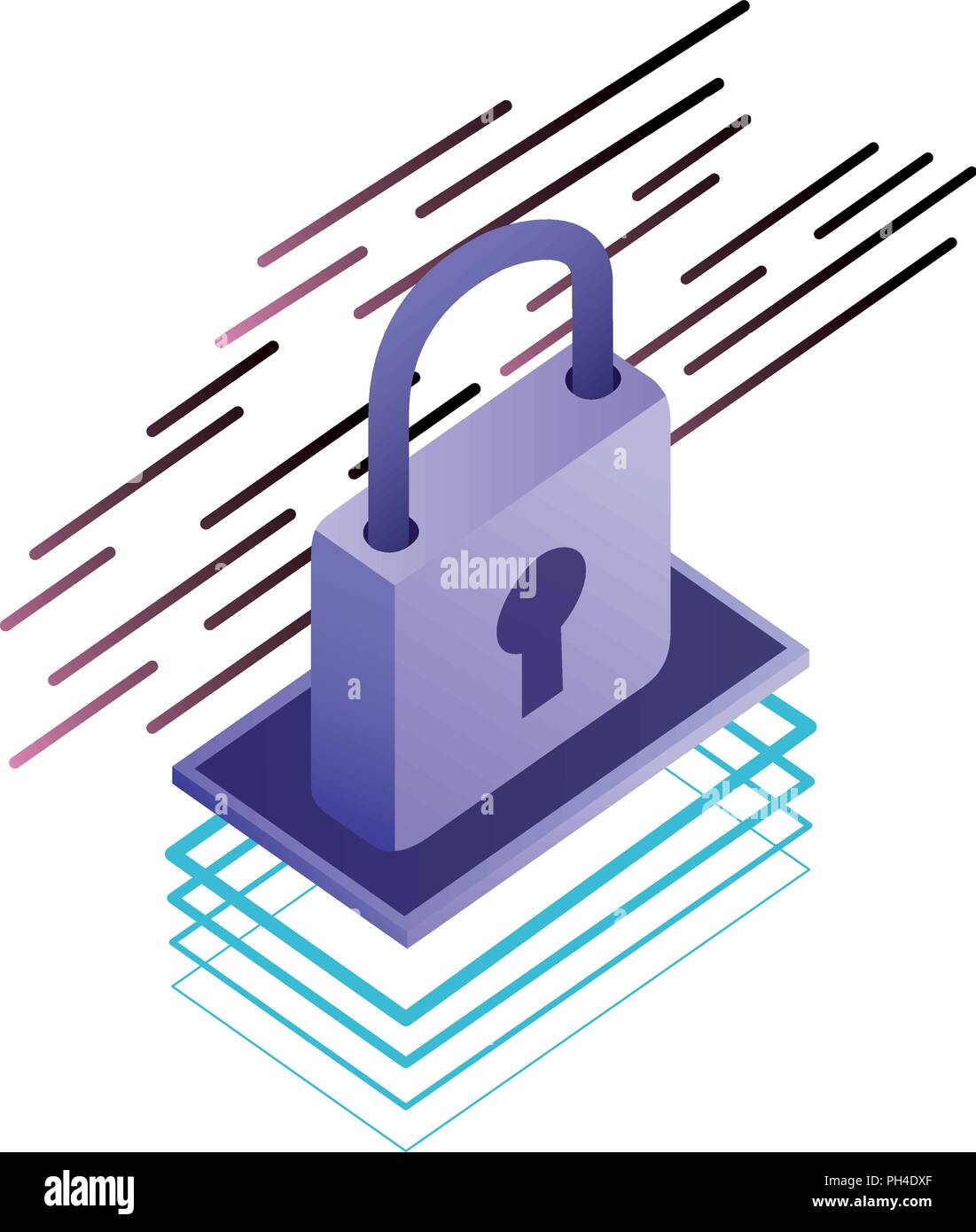 data security padlock icon Stock Vector Image & Art - Alamy