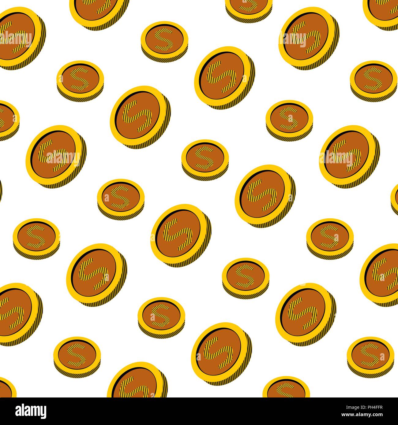 metal circle coin money background Stock Vector Image & Art - Alamy