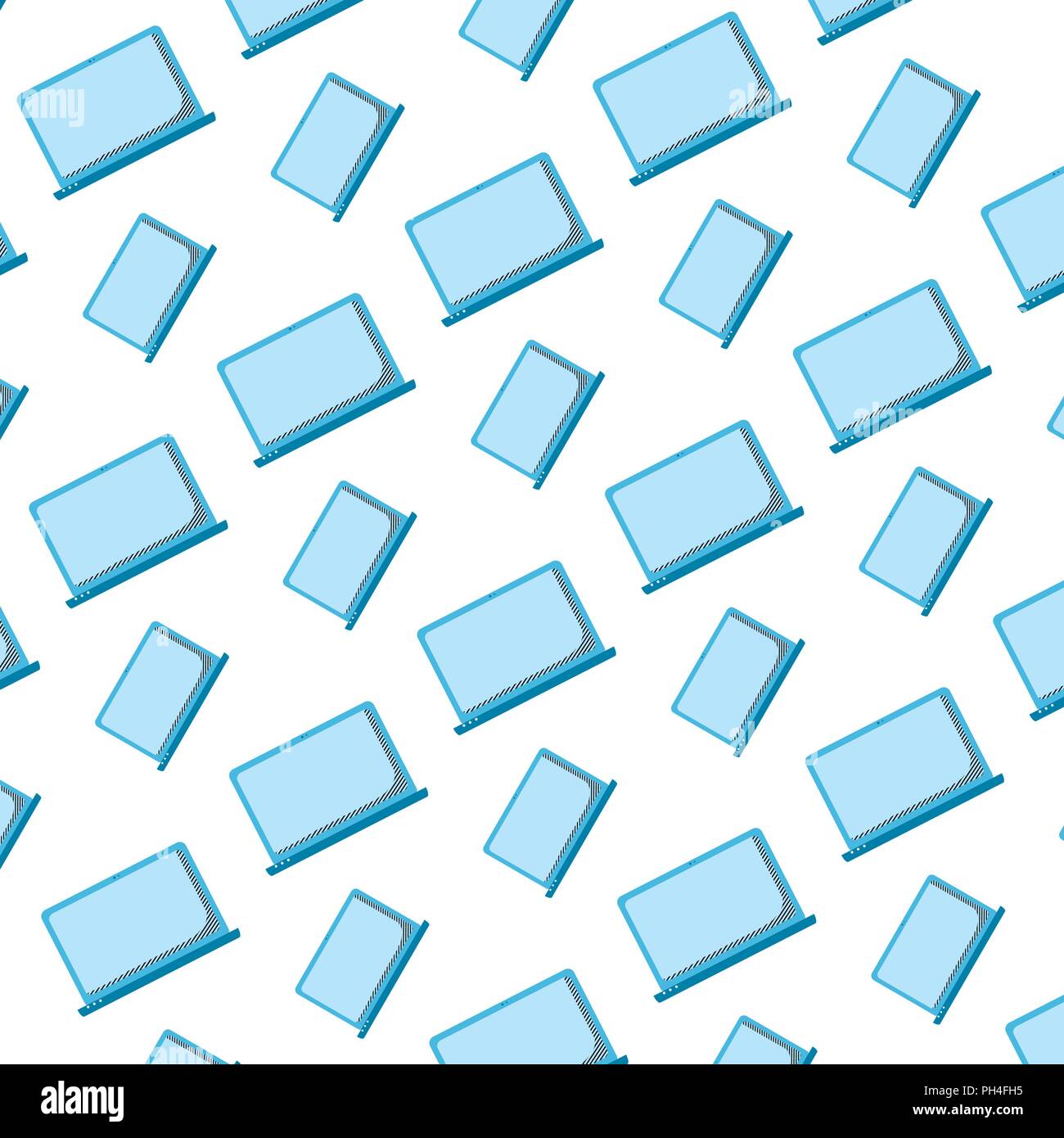 electronic laptop technology object background Stock Vector Image & Art ...