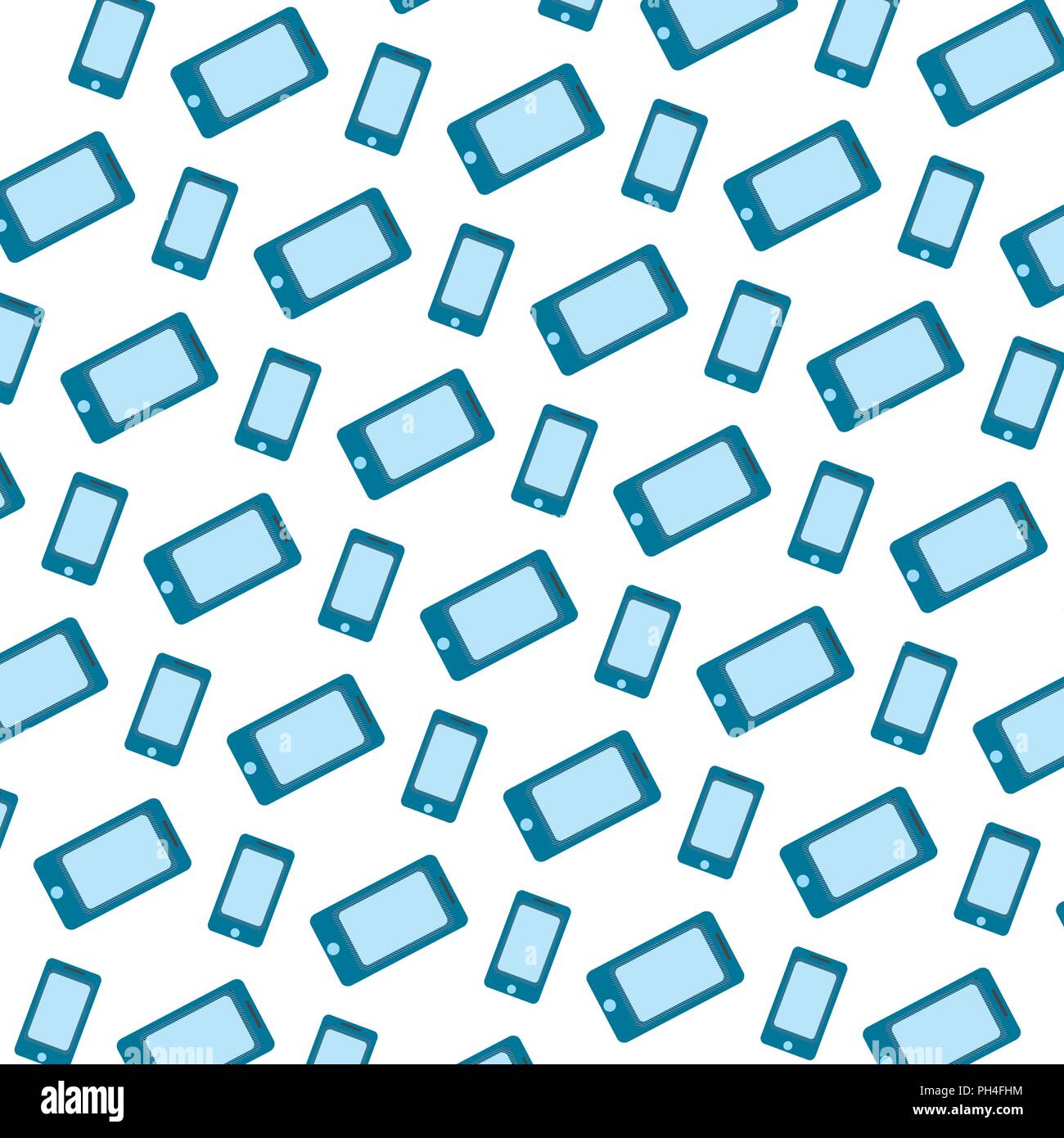electronic smartphone technology object background Stock Vector Image ...