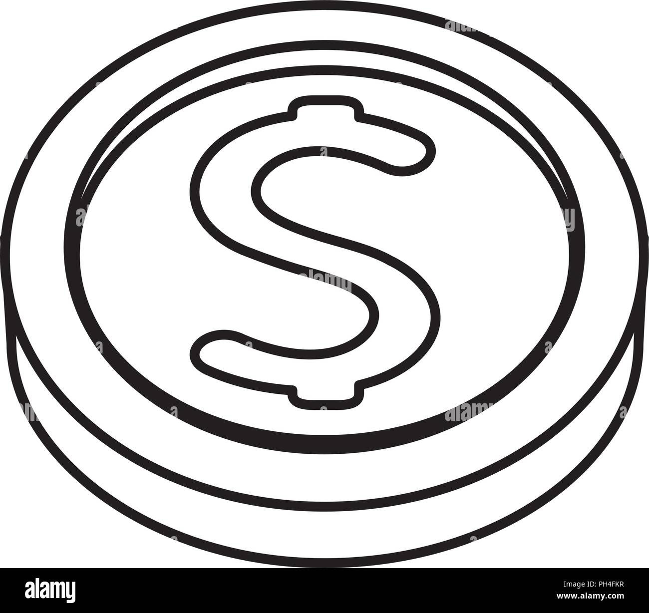line metal cirlce coin money currency Stock Vector Image & Art - Alamy