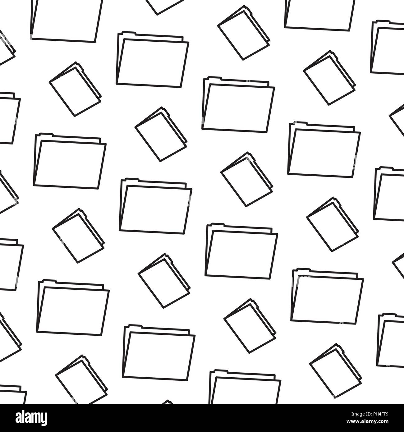 line folder file office information background Stock Vector Image & Art ...