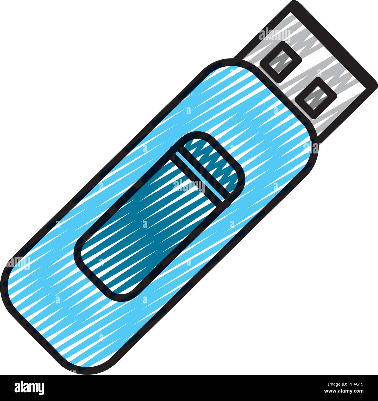 doodle data usb memory technology object Stock Vector Image & Art - Alamy