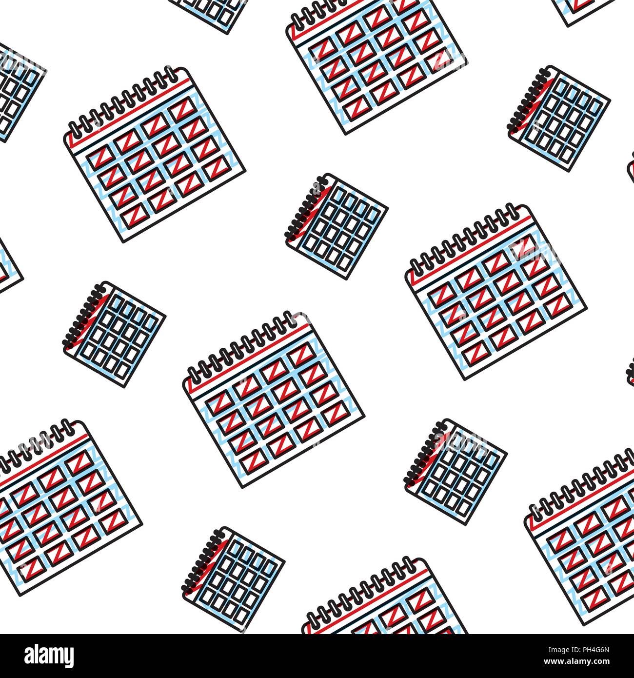 doodle organizer calendar to important event background Stock Vector ...