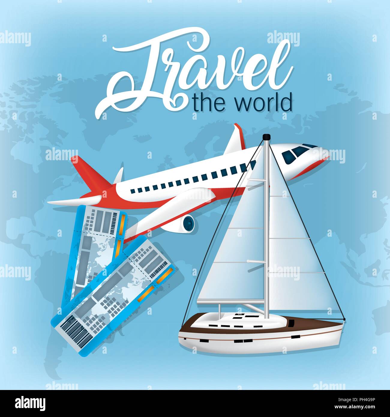 Travel the world Stock Vector Image & Art - Alamy