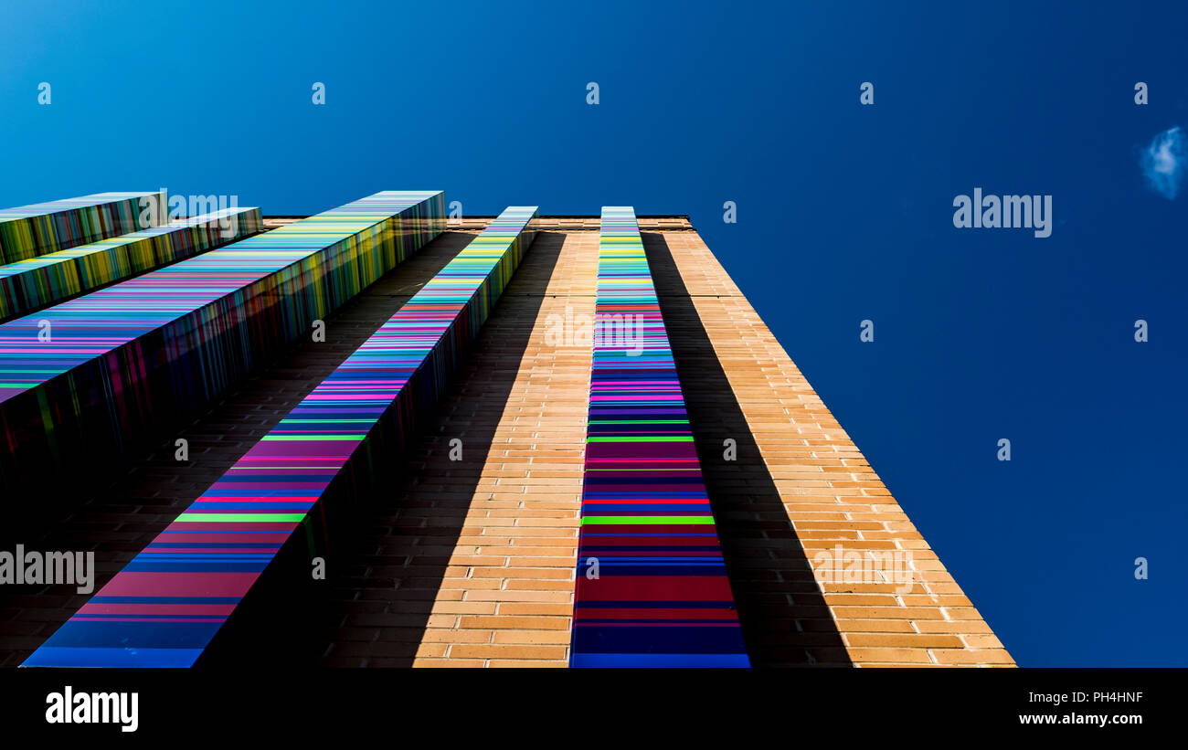 Colorful urban architecture lots of color, minimalist Stock Photo - Alamy