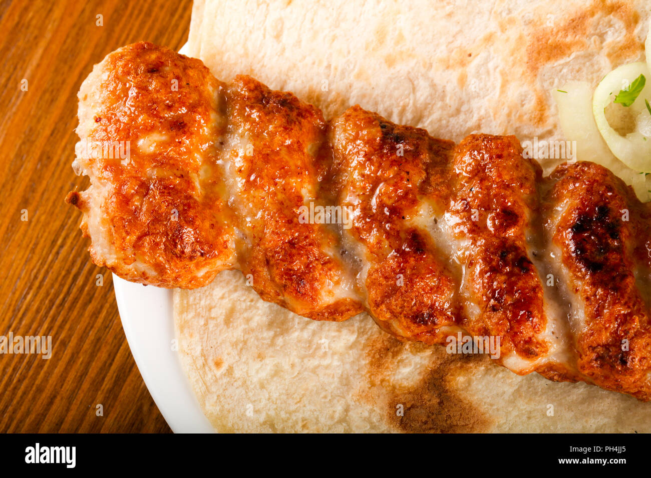 Pork minced kebab Stock Photo - Alamy