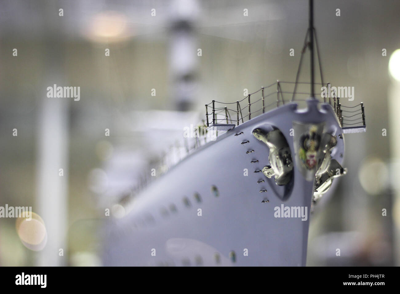 second war ship - model miniature reproduction Stock Photo - Alamy