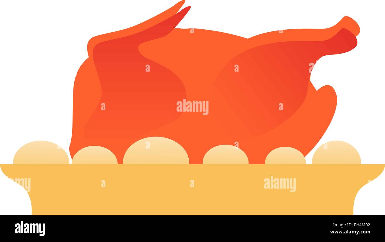 Roasted duck drawing Stock Vector Images - Alamy