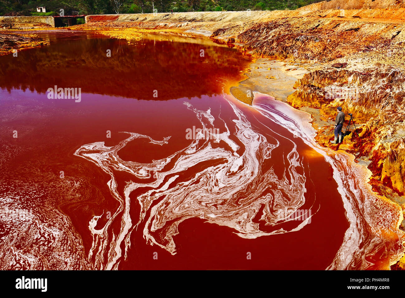 Colors of the river Odiel Stock Photo - Alamy