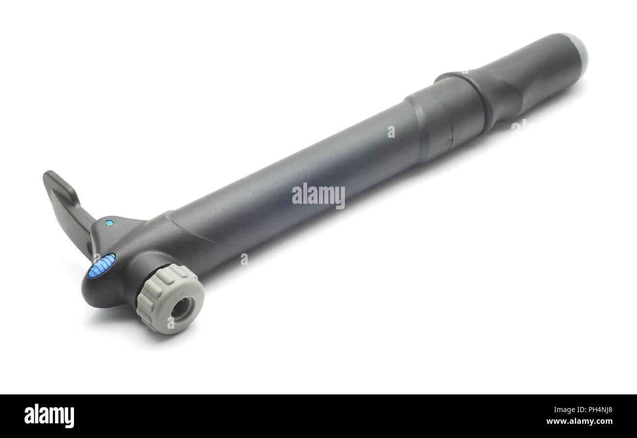 bicycle air pump isolated on white Stock Photo - Alamy