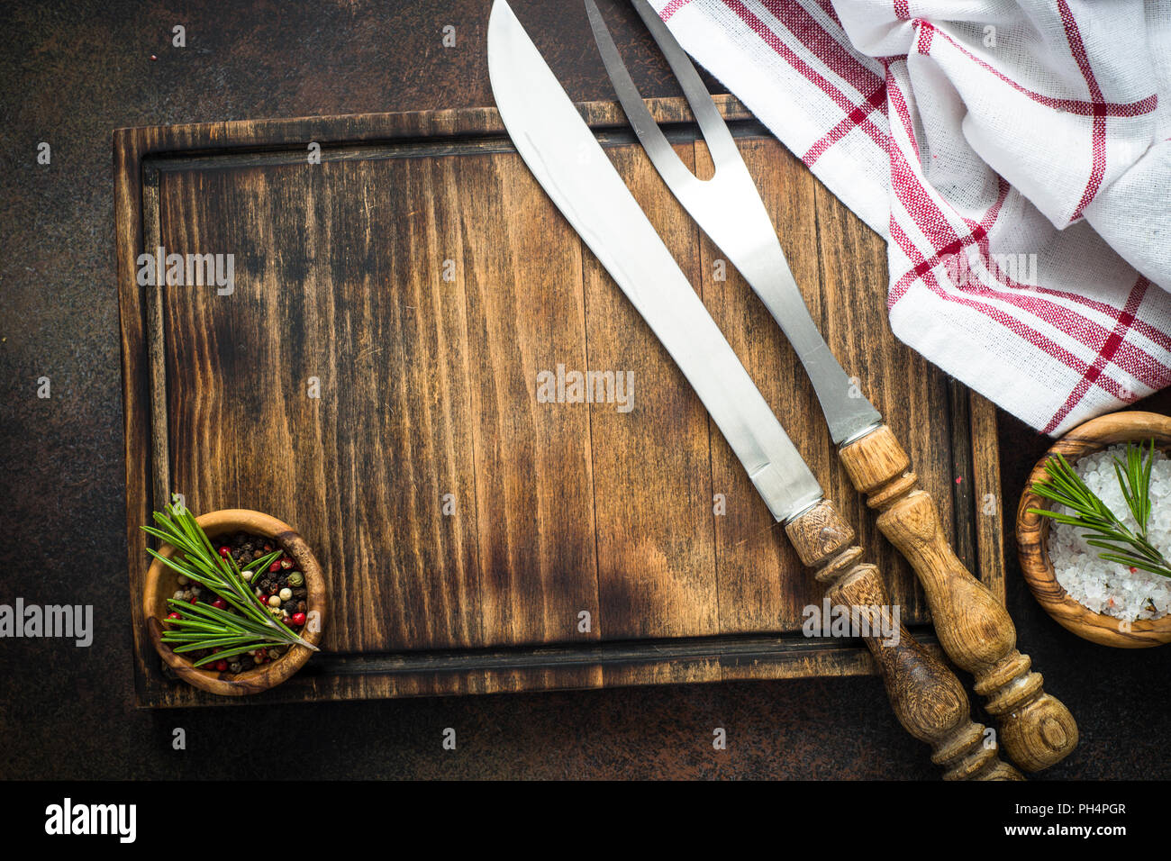 Food cooking background top view Stock Photo - Alamy
