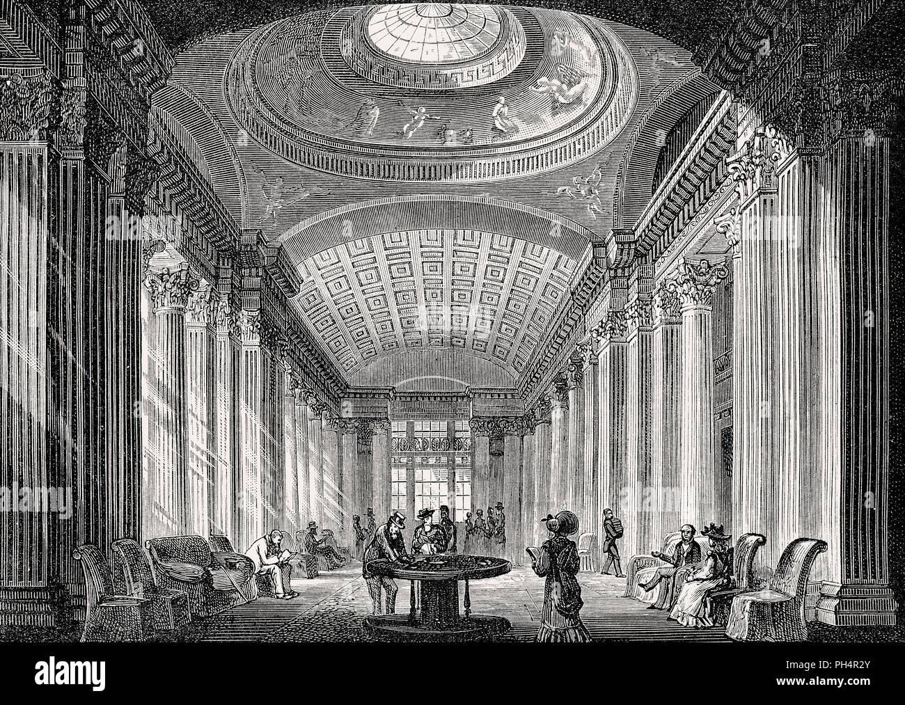 The interiors of the Signet Library, Edinburgh, Scotland, 19th century ...