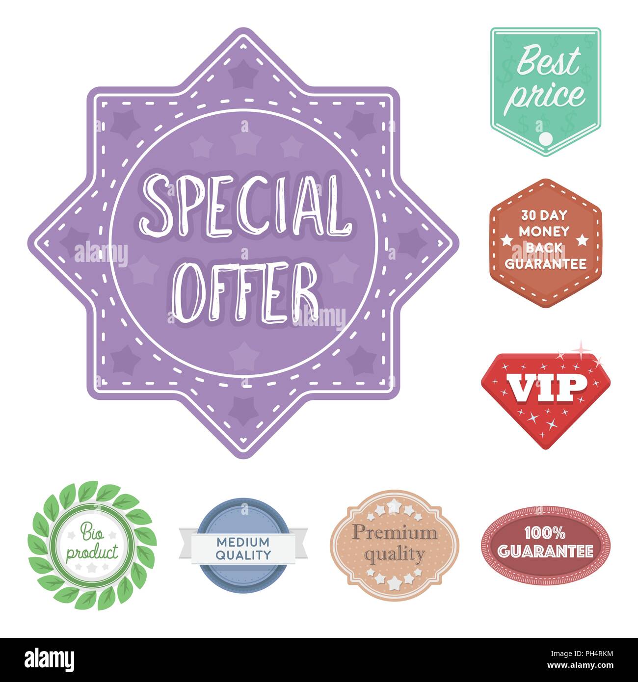 Different label cartoon icons in set collection for design. Index and ...