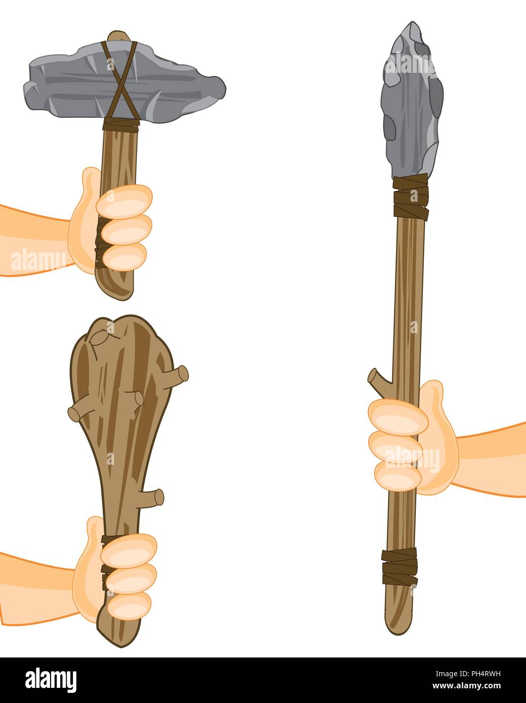 Hand axe stone age Stock Vector Images - Alamy