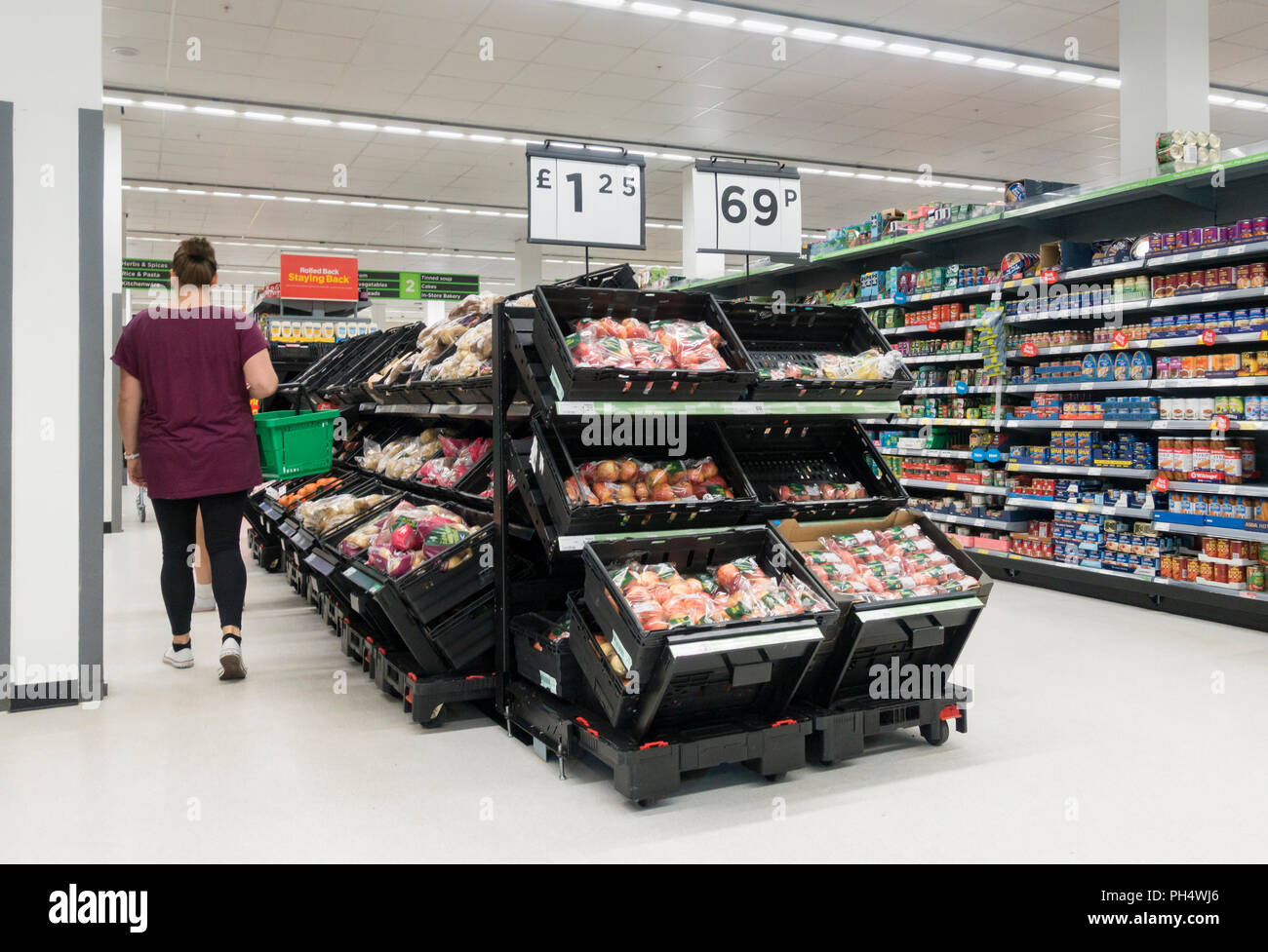 Asda supermarket interior hi-res stock photography and images - Alamy