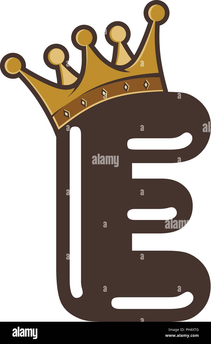 alphabet letter with crown king queen vector Stock Vector Image & Art ...