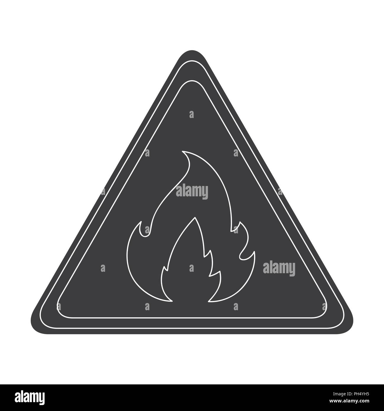 Sign of flammability.Oil single icon in black style vector symbol stock ...