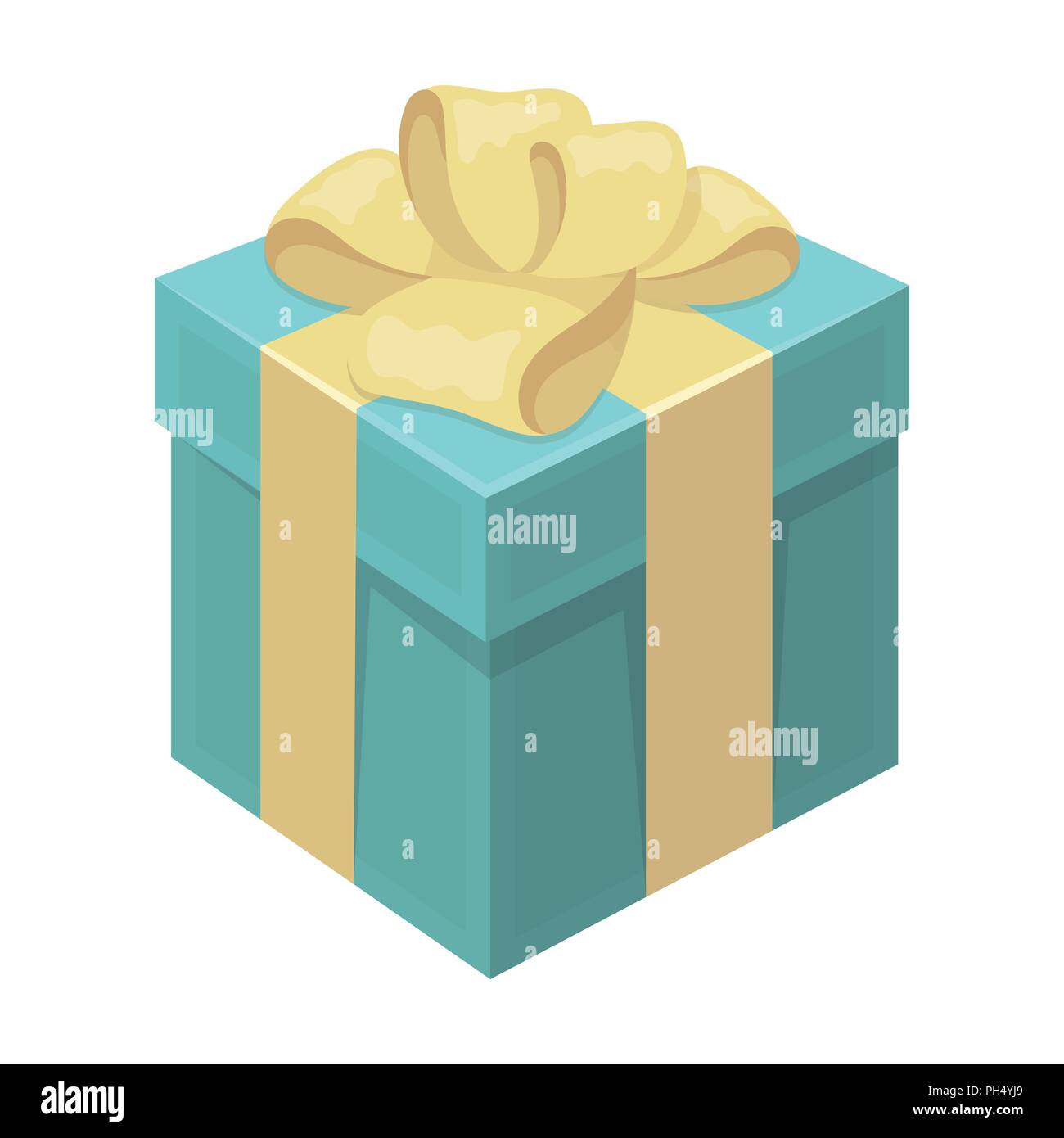 Blue gift for a holiday with an yellow bow.Gifts and Certificates ...