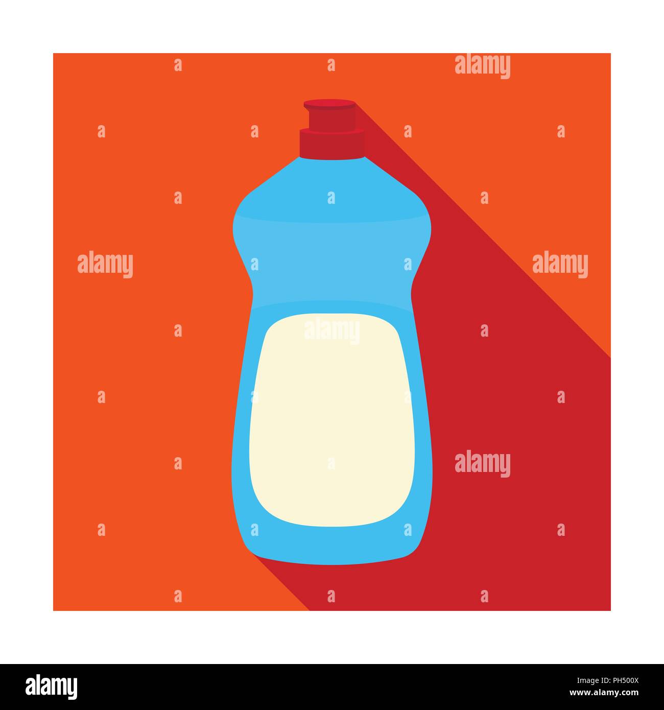 Dishwashing soap icon in flat design isolated on white background ...