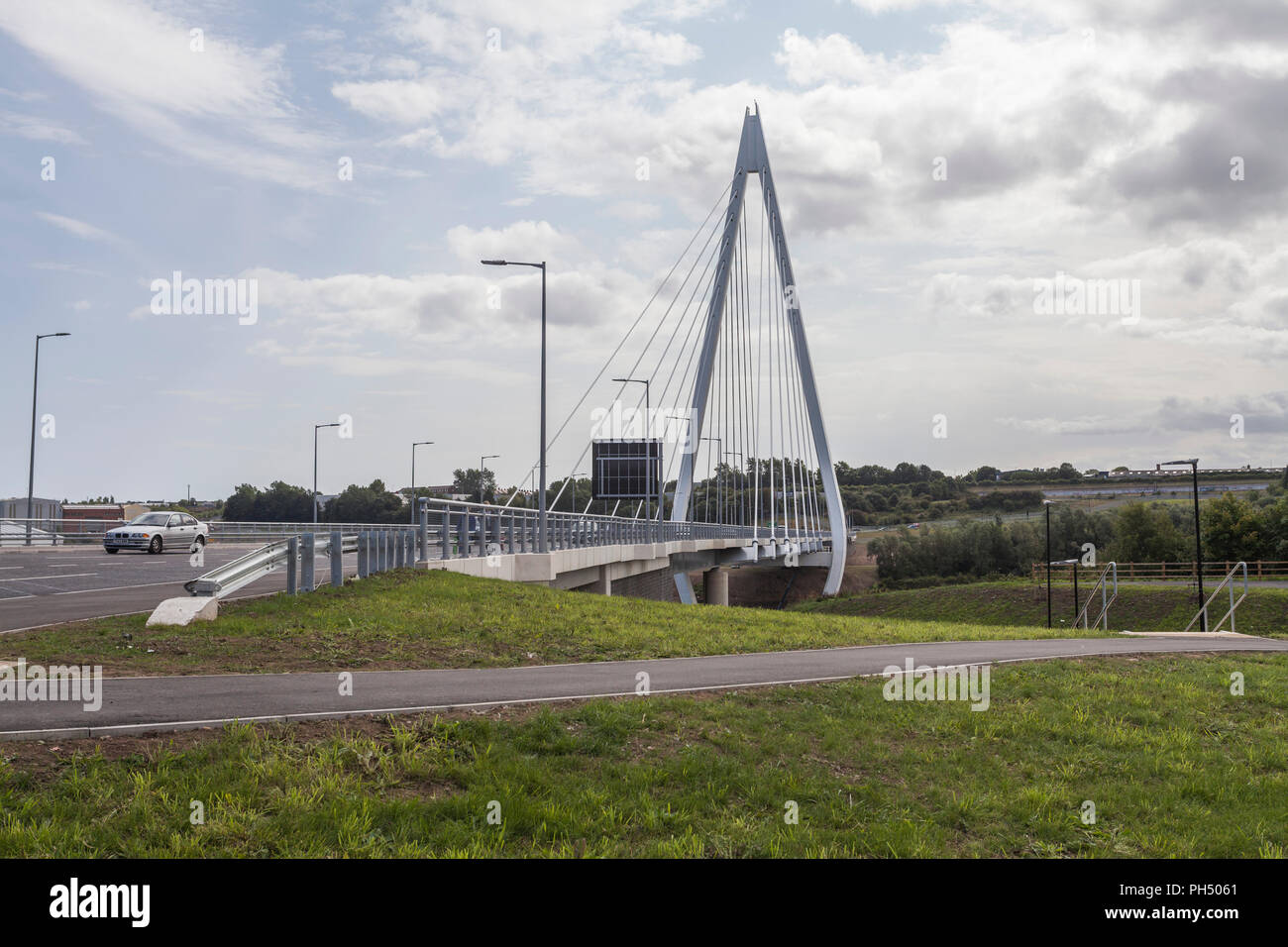 The Northern Spire bridge crossing the River Wear at Sunderland,England ...